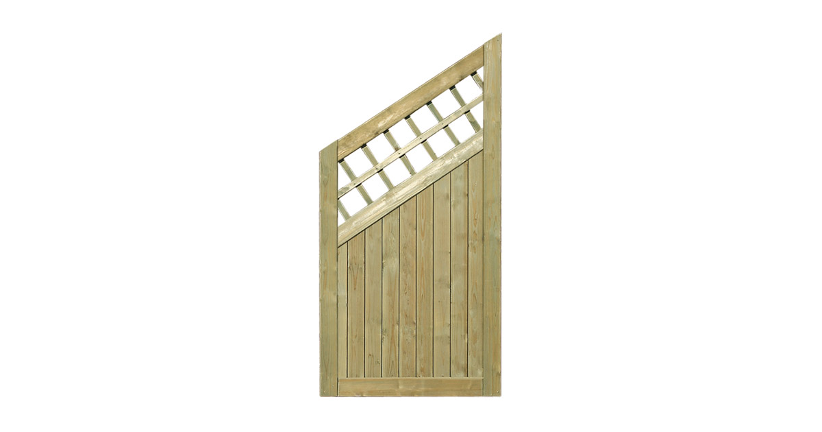 Laudisega ülemineku aiapaneel 90×120/180 cm - Baltic Fence